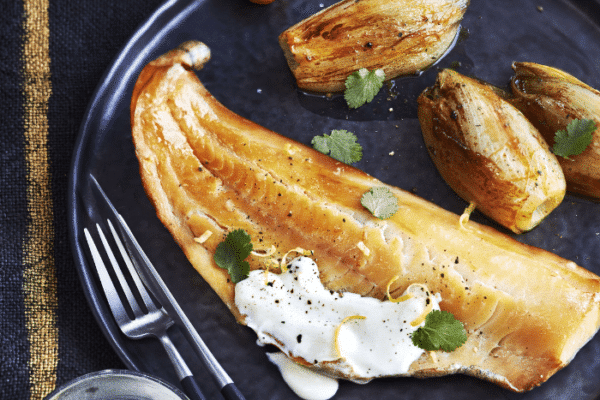 Haddock poché au lait et endives braisées à l’orange - Kiss My Chef