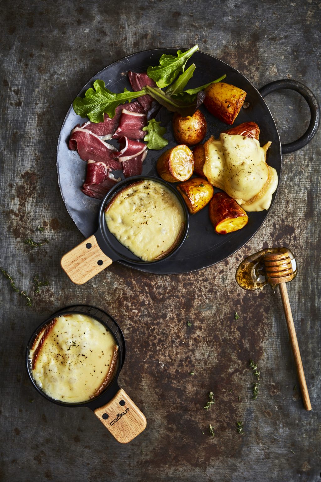Raclette revisitée au magret fumé et au miel - Kiss My Chef