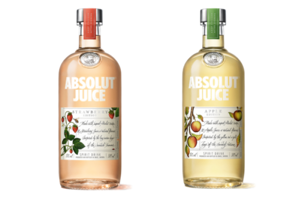 Absolut Juice spritueux, la saveur naturelle du fruit