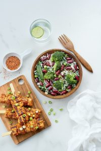 Riz sauté aux haricots rouges, brocolis et épinards - Kiss My Chef