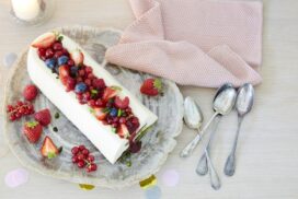 Bûche au chocolat blanc et pistache - Kiss My Chef