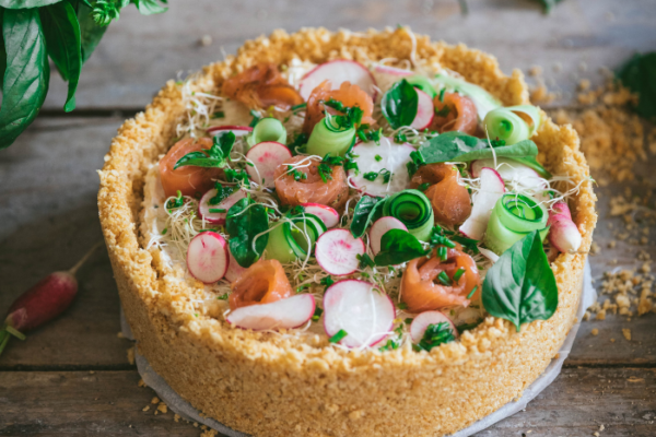 Cheesecake salé au saumon et fromage frais - Kiss My Chef