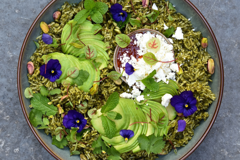 Riz vert, le savoureux plat veggie à l’avocat - Kiss My Chef
