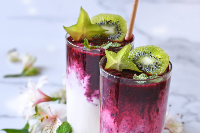 Smoothie aux fruits rouges au sirop d'agave - Kiss My Chef