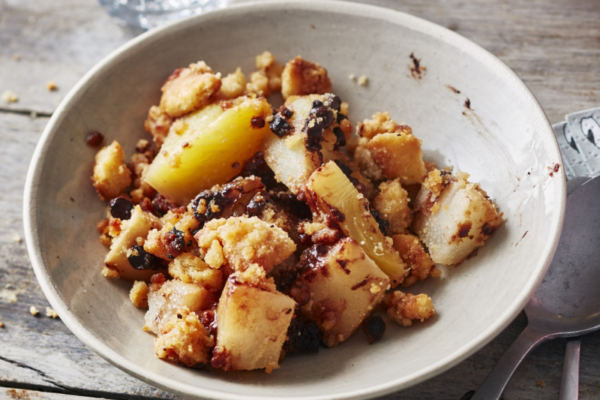 Crumble poire ananas chocolat, simplissime - Kiss My Chef