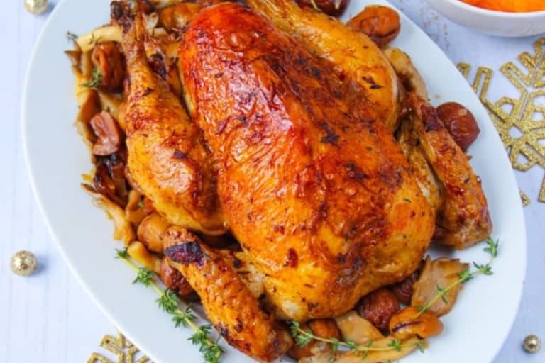 Chapon aux champignons et sauce champagne - Kiss My Chef